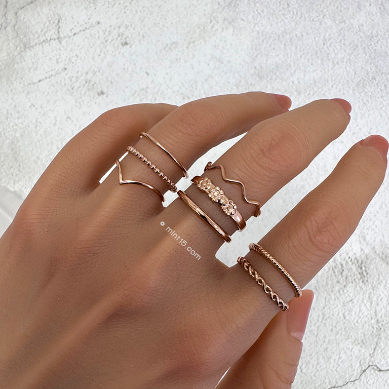 Ring 'Twisted' – Mint15