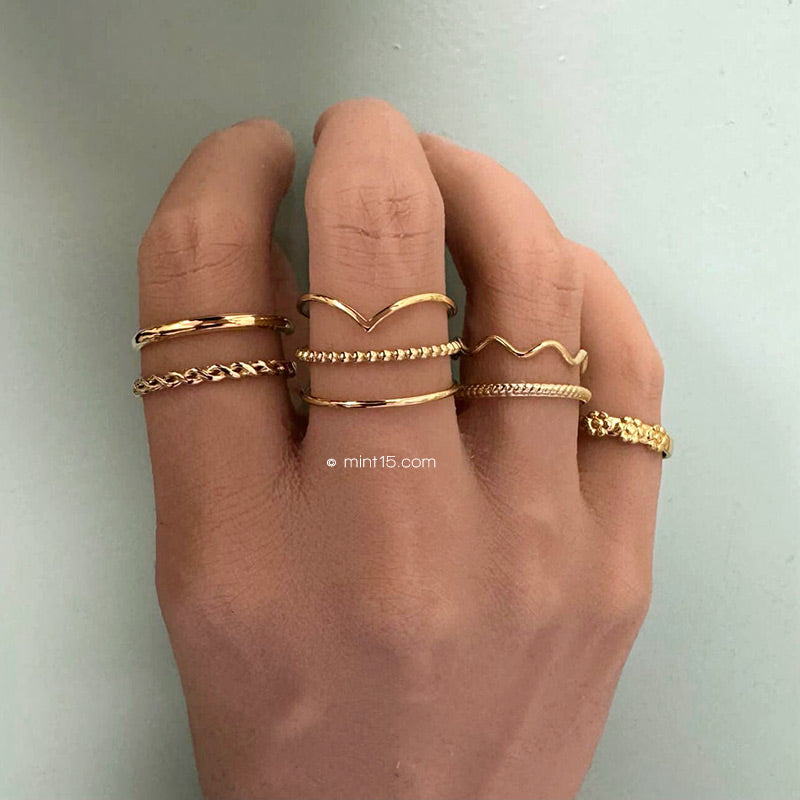 Ring 'Twisted' – Mint15