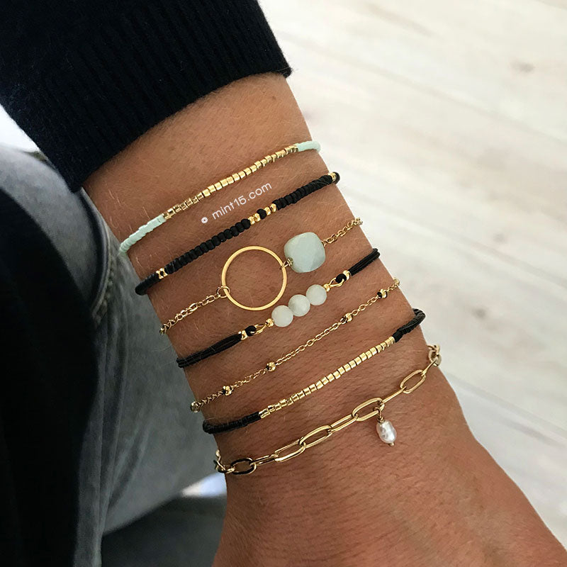 Little Beads Bracelet - Black – Mint15